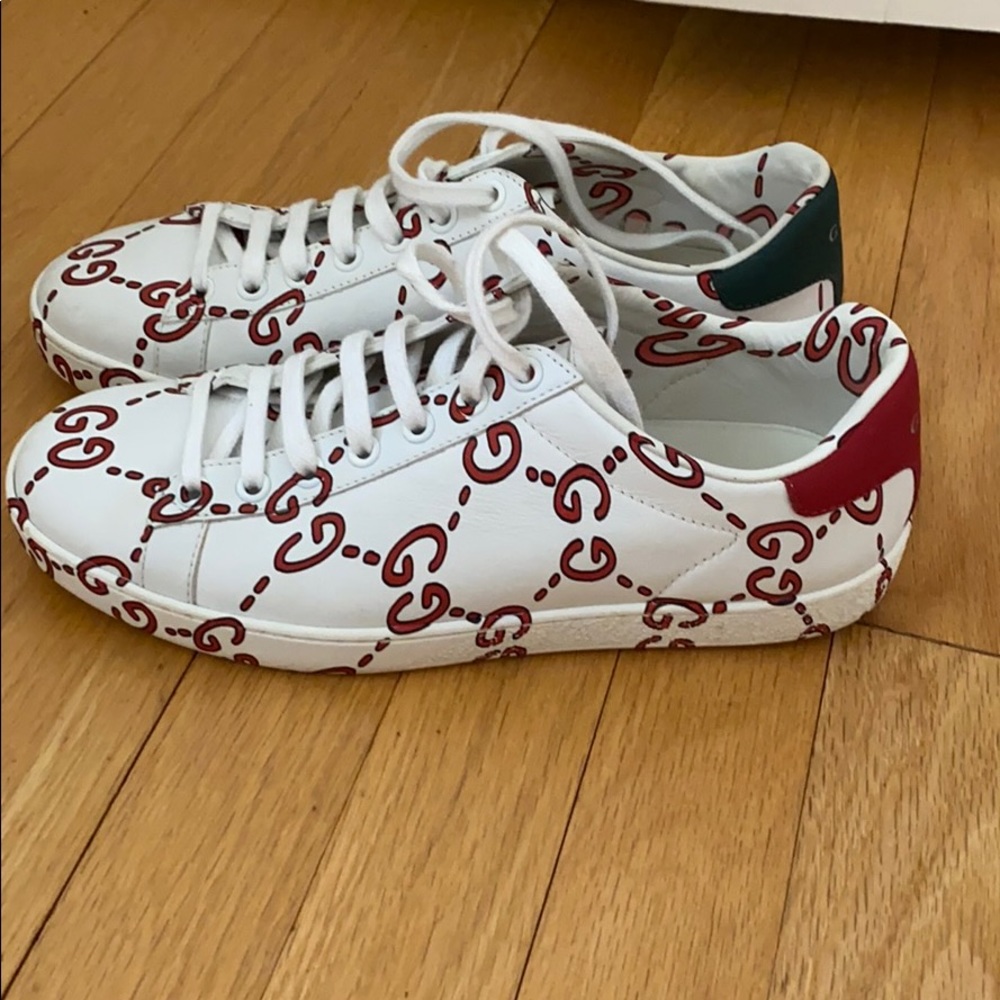 Gucci Gg Ace Motif Sneaker - Gem